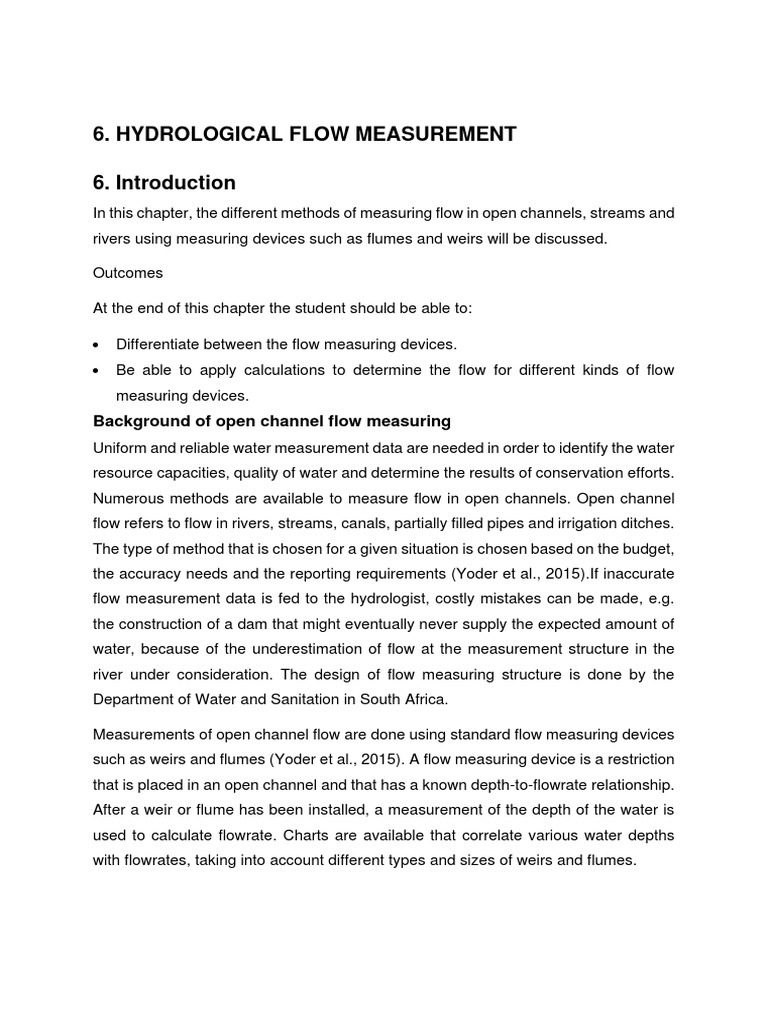 Chapter 6 | PDF | Hydraulic Engineering | Environmental Science