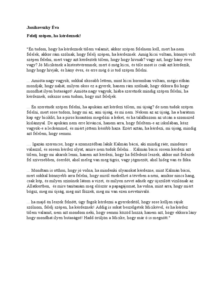 Janikovszky Éva | PDF
