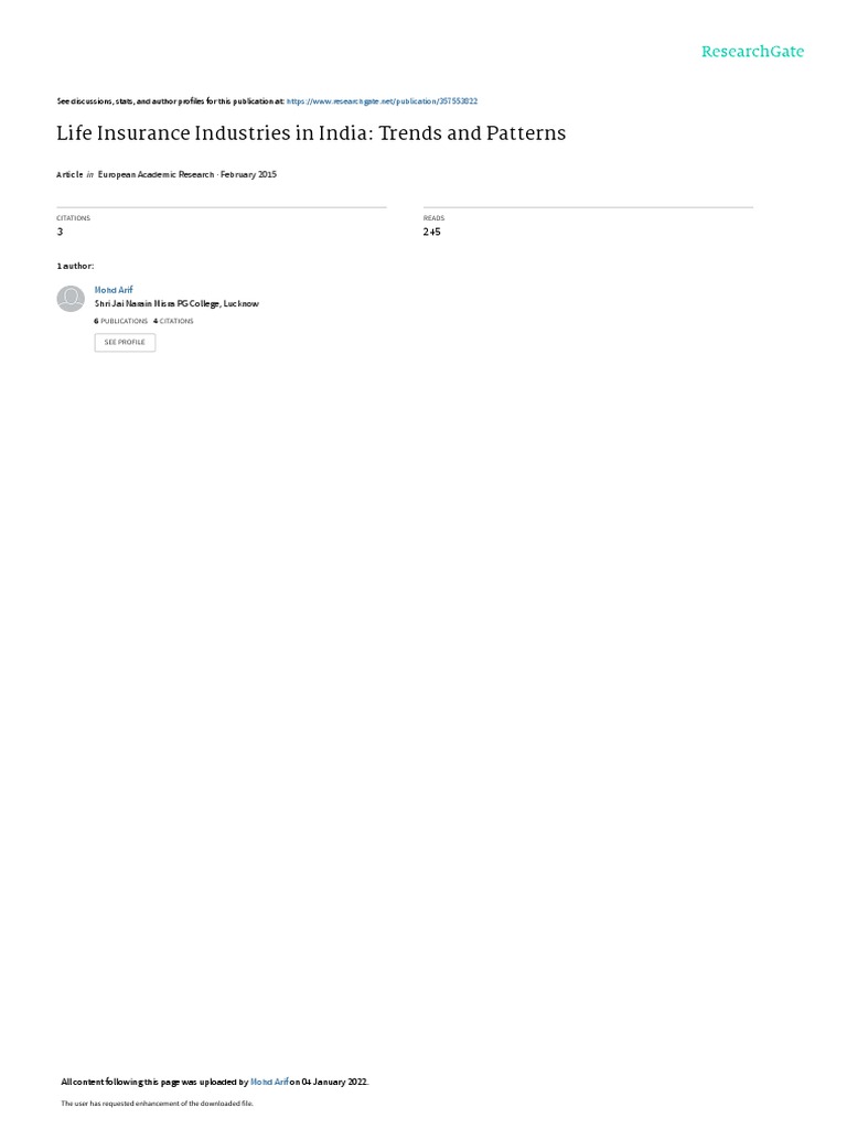 Insurance Trends | PDF | Insurance | Errors And Residuals