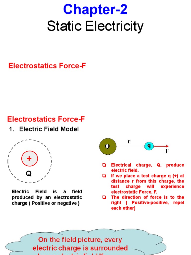Electrostatic Force | PDF | Electric Field | Force
