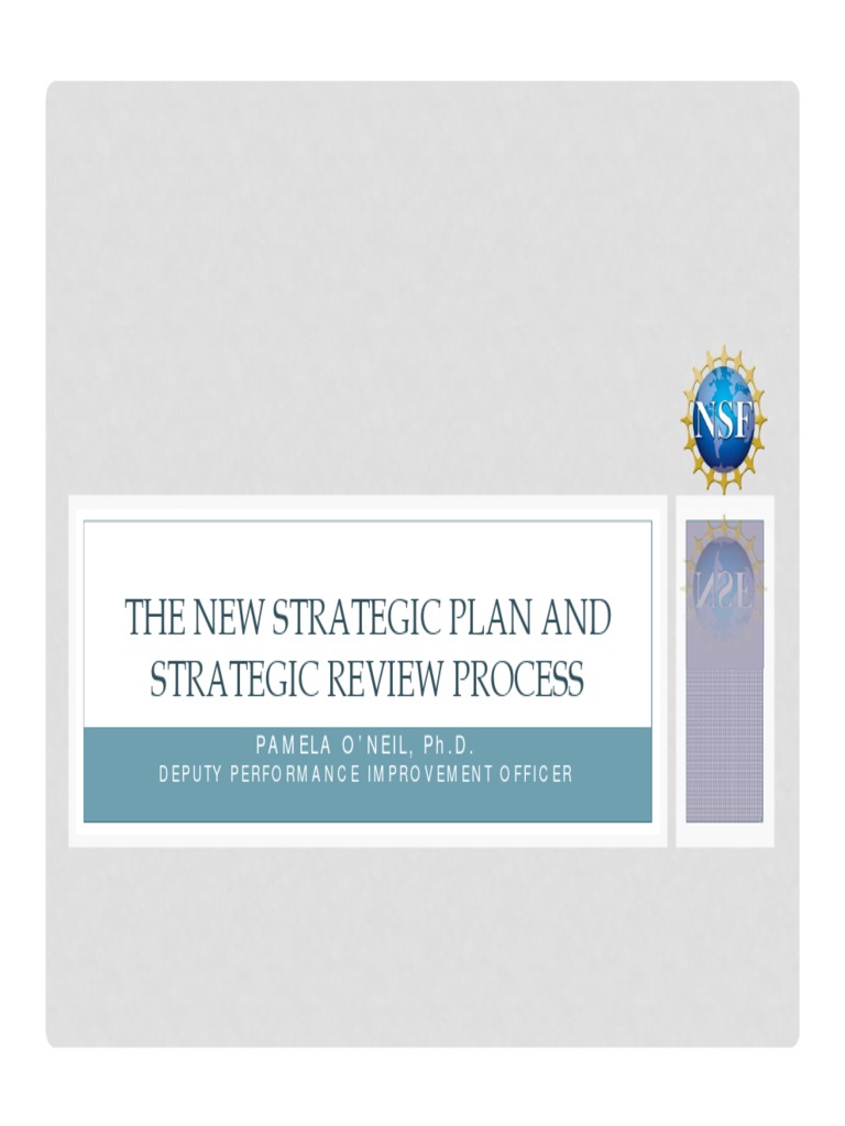 The New Strategic Plan and Strategic Review Process | PDF | National ...
