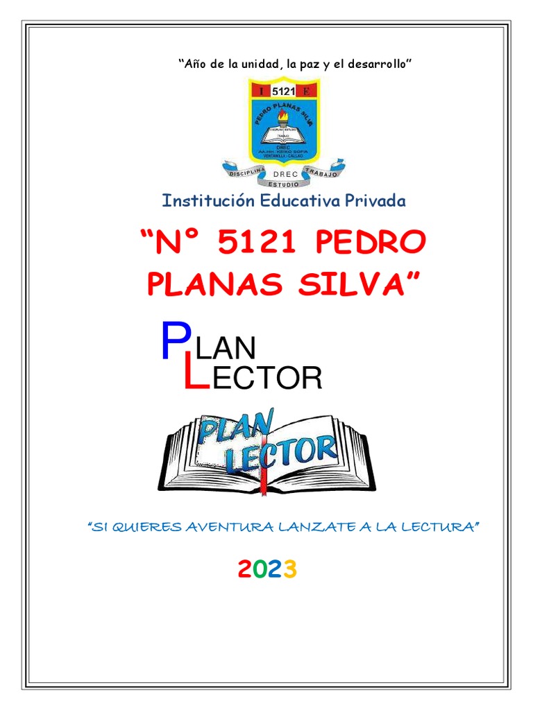 Plan Lector I.E. N° 5121 Pedro Planas Silva | PDF | Educación primaria