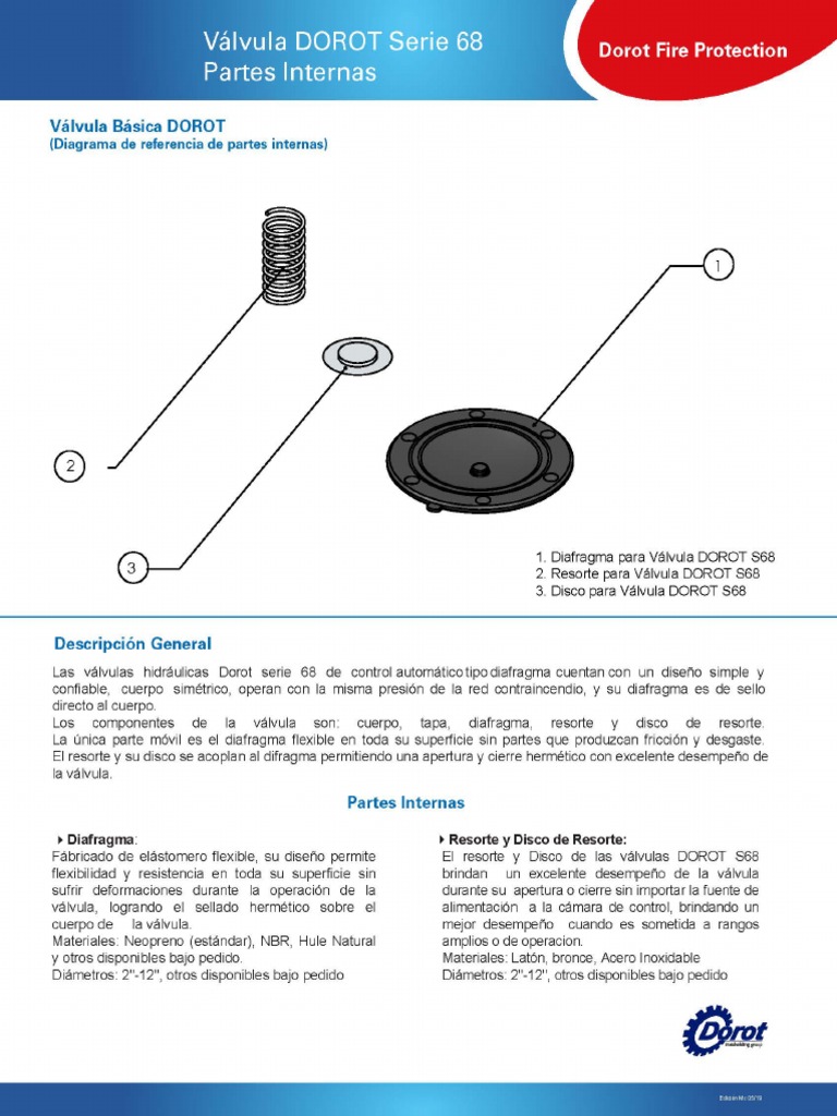 DOROT Diafragma-Resorte Ydisco S68 | PDF