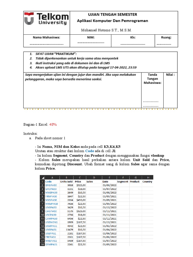 UTS Aplikom Tipe 1 | PDF | Komputer