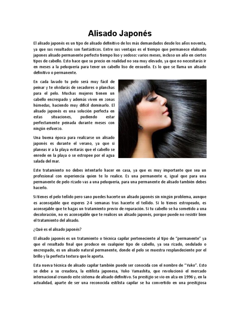 Guía del Alisado Japonés Definitivo | PDF | Pelo | Sistema tegumentario