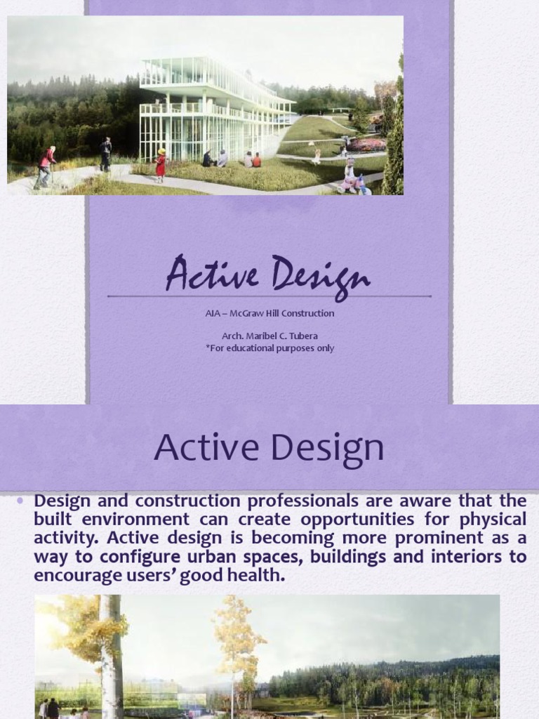TROARCH Active Design | PDF | Built Environment