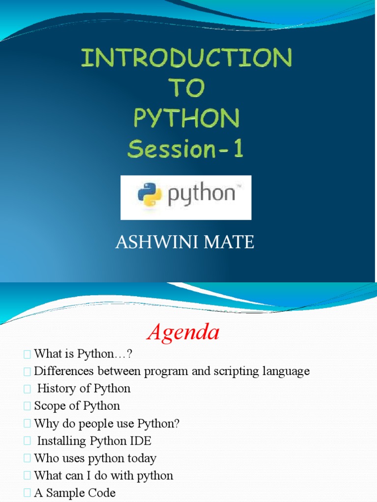 Introductiontopython 140705013157 Phpapp02 Pdf