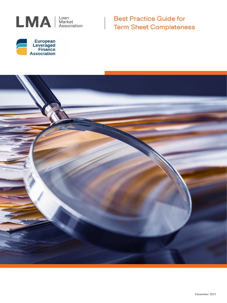 LMA Best Practice Guide Term Sheet Completeness | Download Free PDF ...