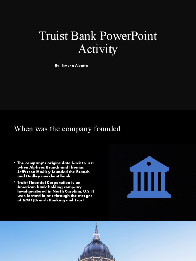 Truist Bank Powerpoint Activity | PDF | Personal Finance | Money