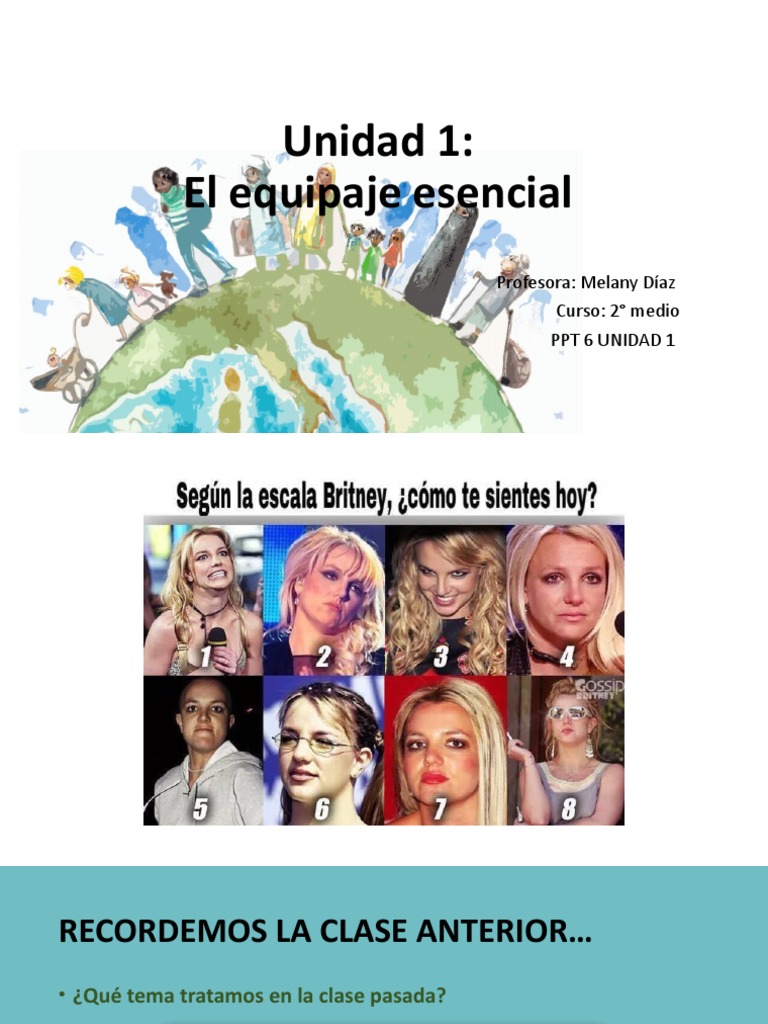 Unidad 1 PPT 6-7-8 2°MEDIO | PDF | Autor