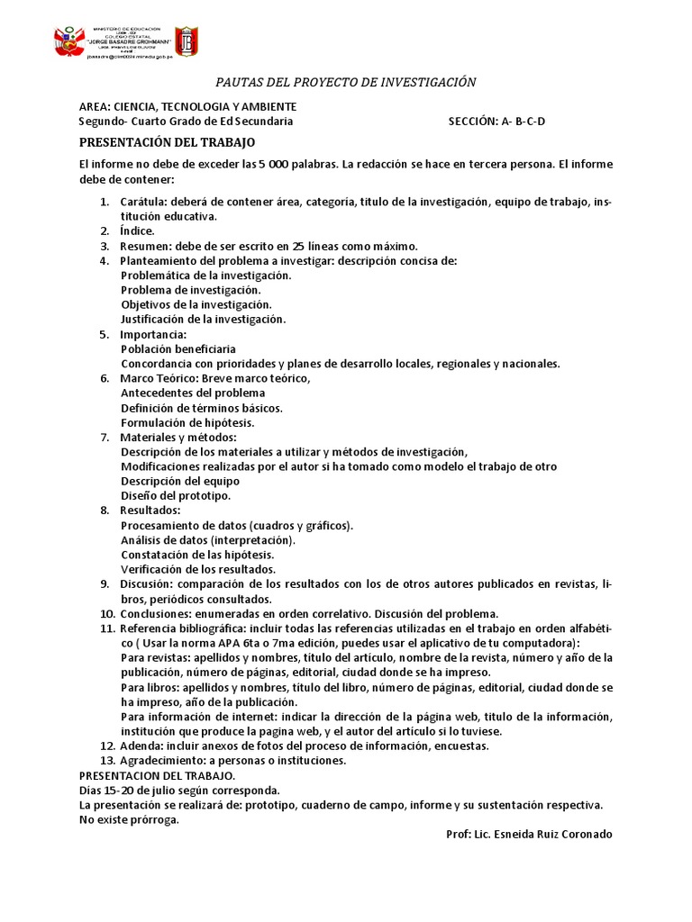 Informe de Proyectos-EUREKA | PDF | Science | Cognición