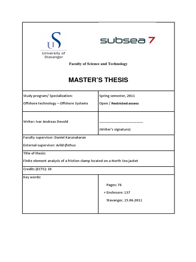 Friction Clamp Analysis for Offshore Riser | PDF | Fatigue (Material ...