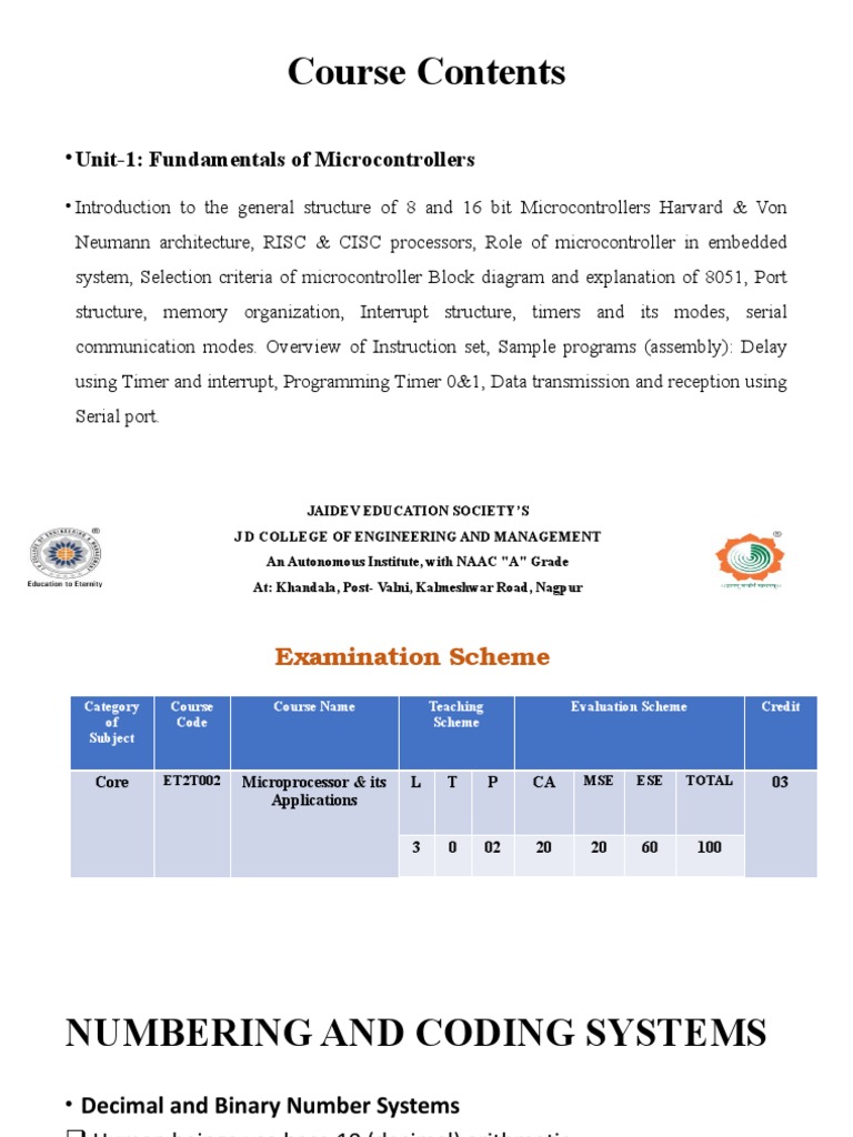 Mca PPT - New1 | PDF | Central Processing Unit | Microcontroller