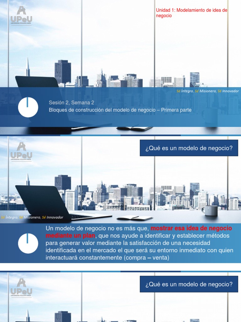 Semana 2 - PPT Modelo Canvas - Bloques 1-4 | PDF | Modelo de negocio ...