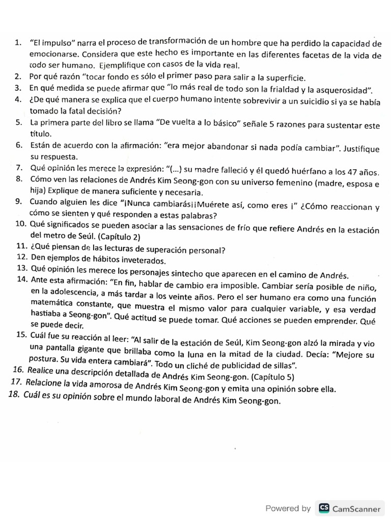 Preguntas Lectura I | PDF