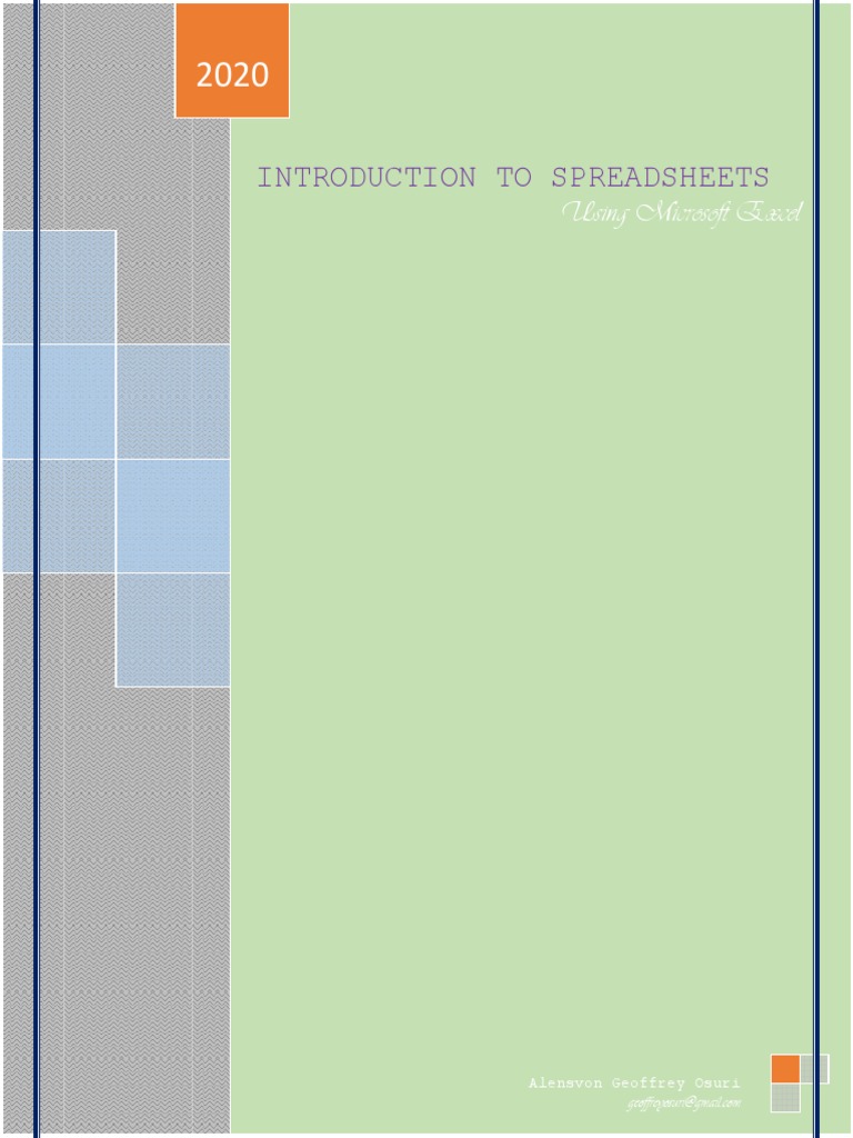 Introduction To Spreadsheets Using Ms Excel | PDF | Microsoft Excel | Spreadsheet
