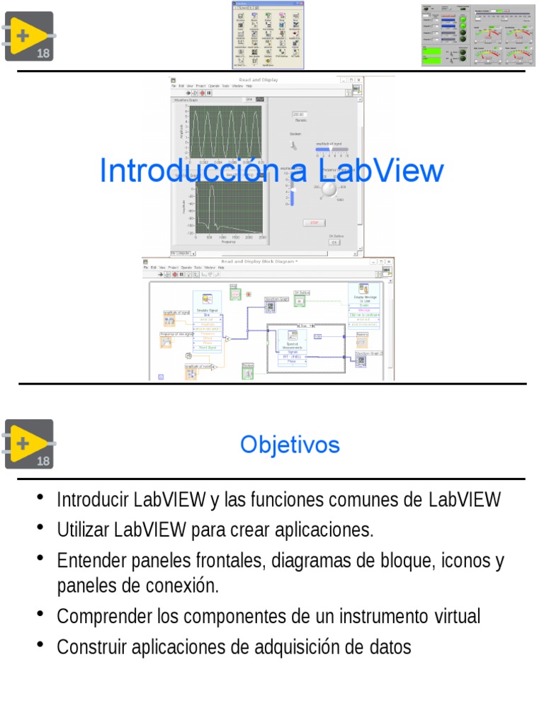 Presentacion Intro LABVIEW | PDF | Adquisición de datos | Programación ...