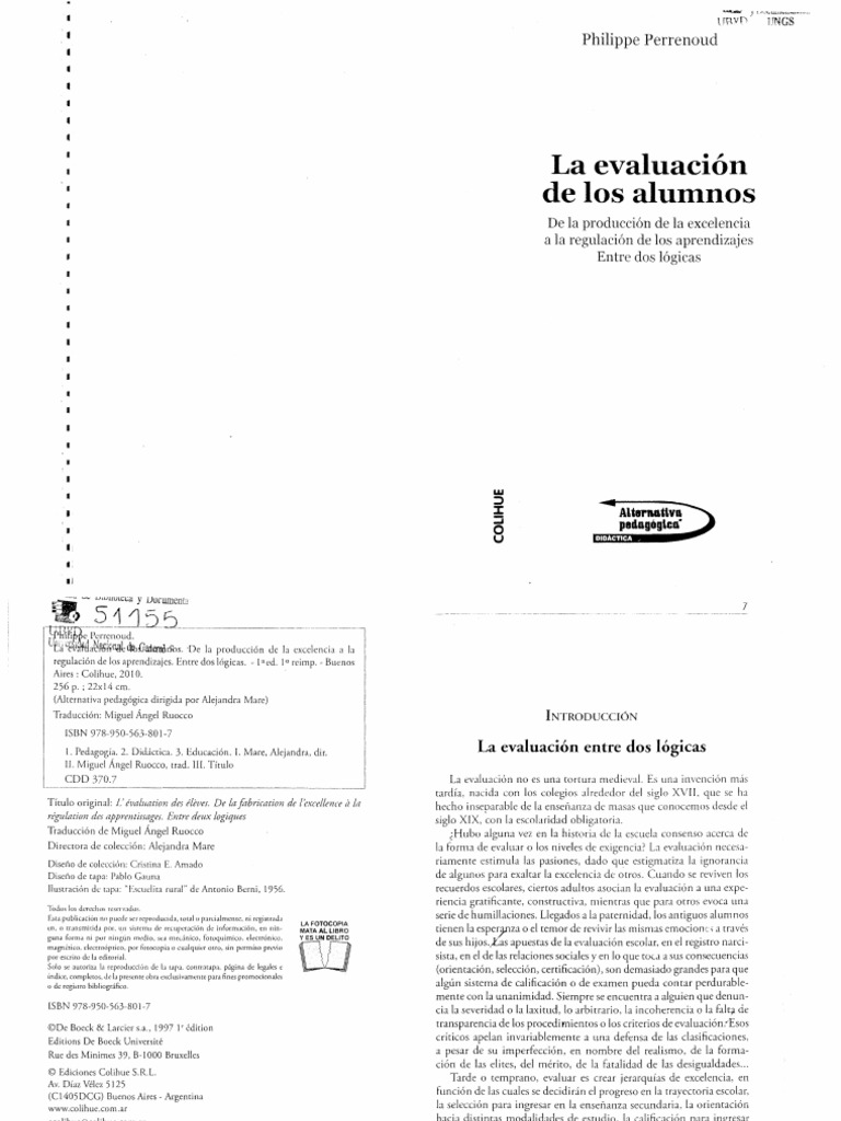 PERRENOUD | PDF | Aprendizaje | Modificación de comportamiento