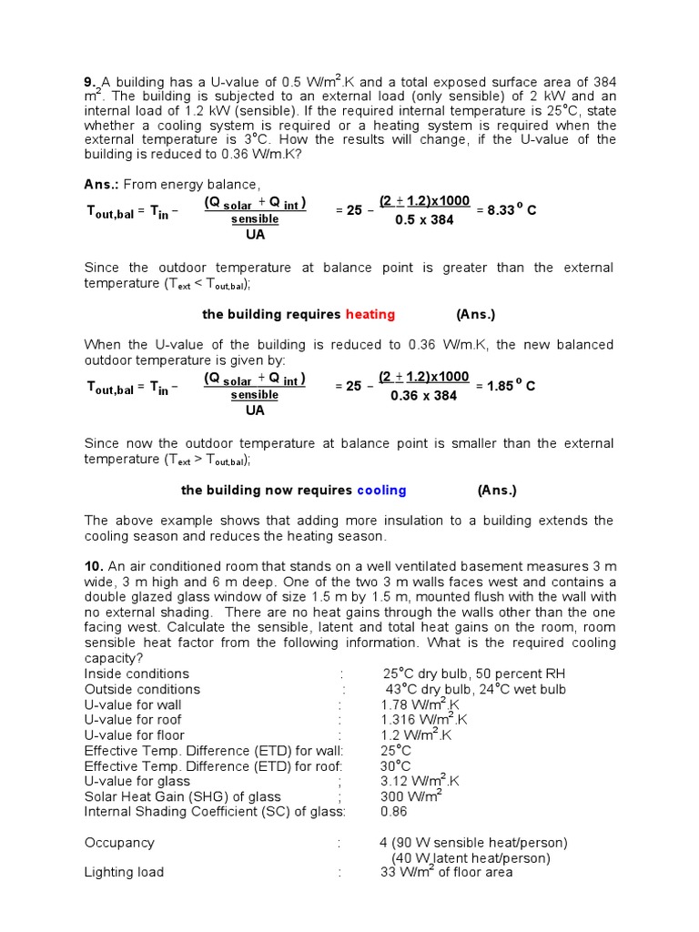 Problem Unit 1 | Download Free PDF | Heat Transfer | Heat