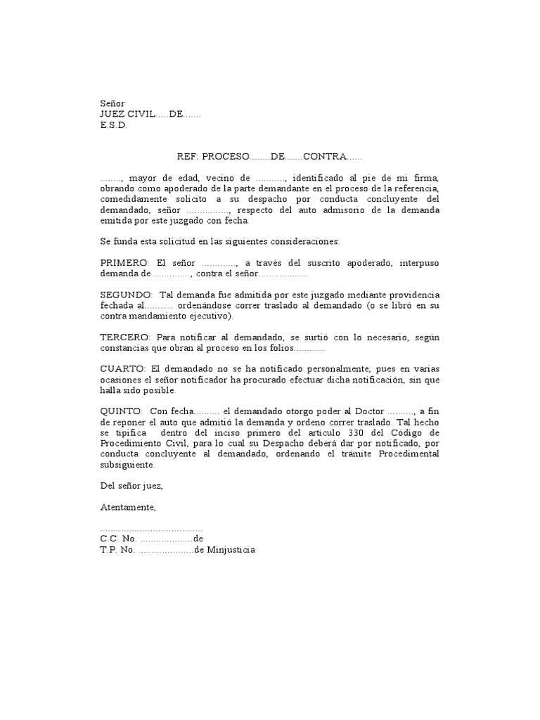 NOTIFICACION POR CONDUCTA CONCLUYENTE | PDF