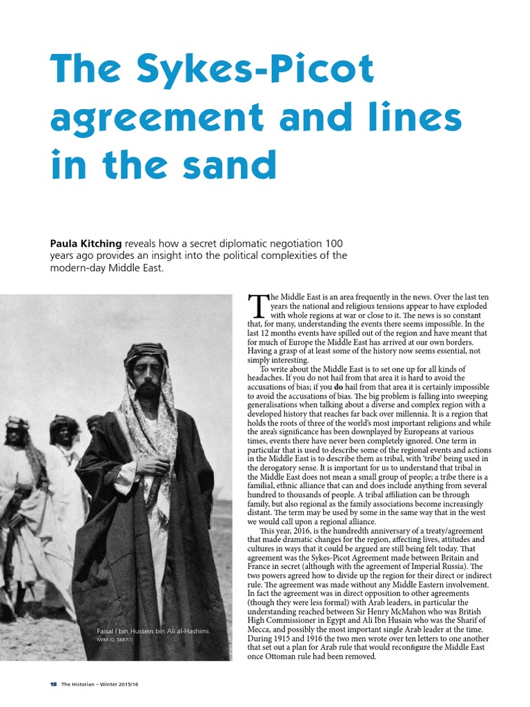 Sykes Agreement | PDF | Sykes–Picot Agreement | Middle East