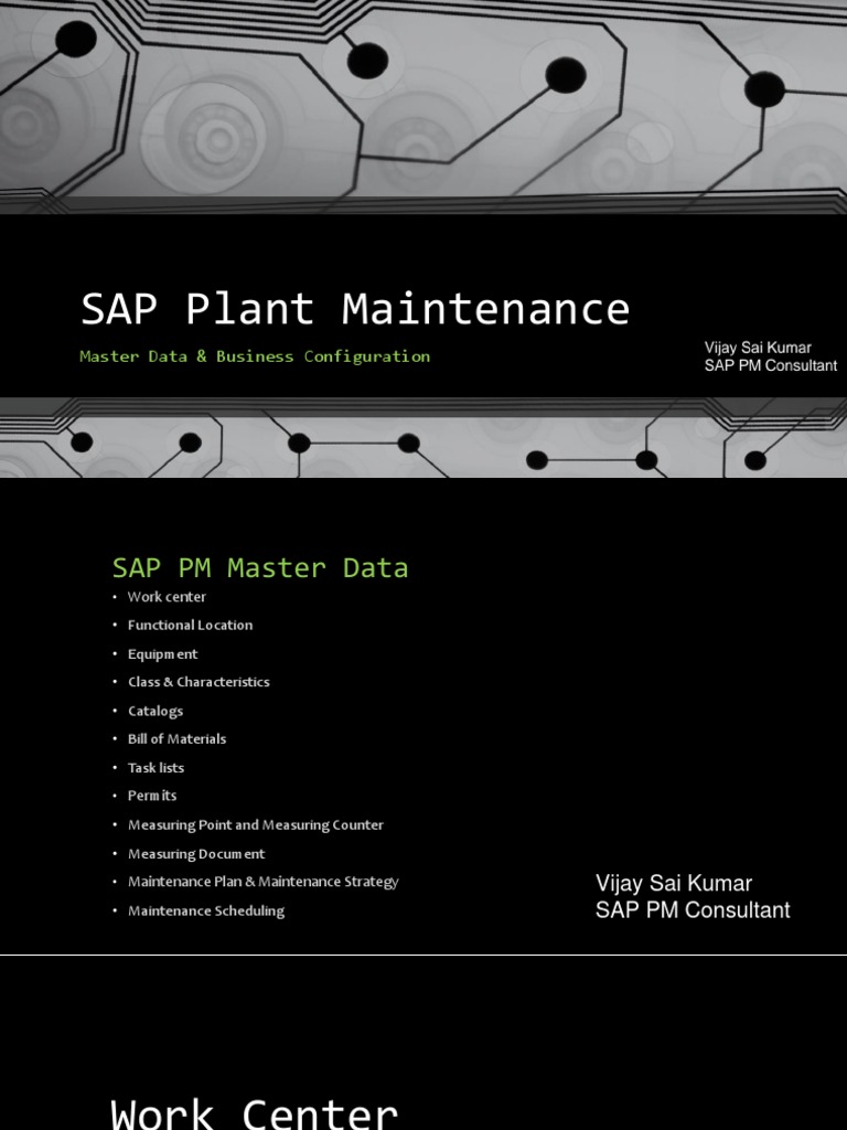 SAP Plant Maintenance Master Data | PDF | Computing | Computer Programming