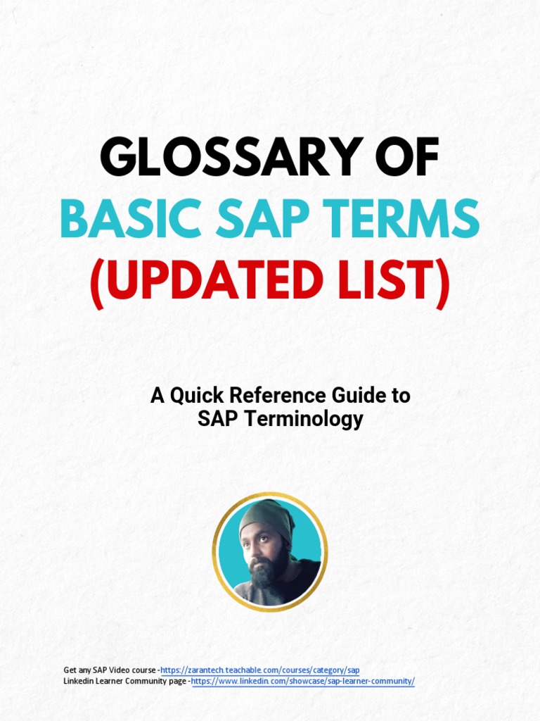 GLOSSARY Sap | PDF | Cloud Computing | Application Software GLOSSARY Sap | PDF | Cloud Computing | Application Software