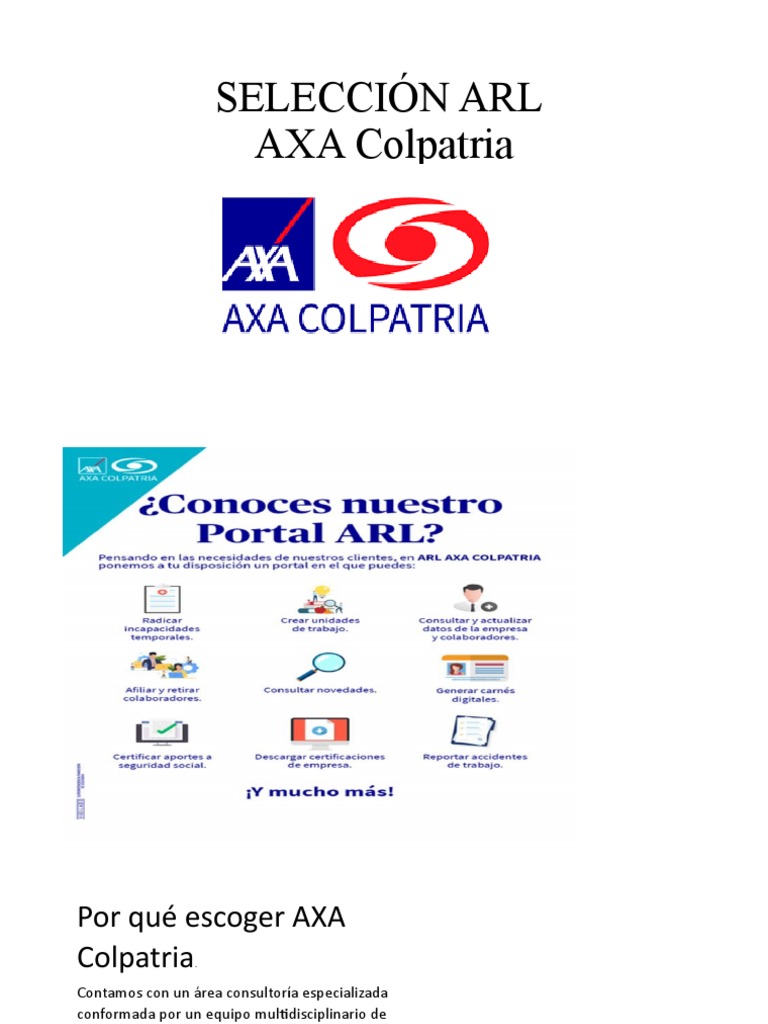 Arl - Seleccion - Axa - Colpatria - SG-SST | PDF | Hospital