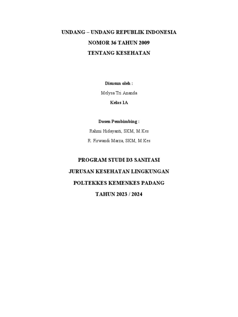 Tugas 1 Per Uu | PDF