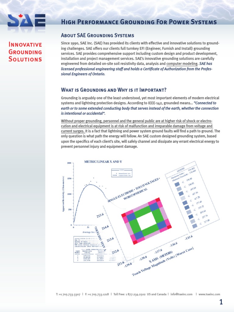 HIGH PERFOMANCE GROUNDING FOR POWER SYSTEMS (SAE - Grounding) | PDF ...
