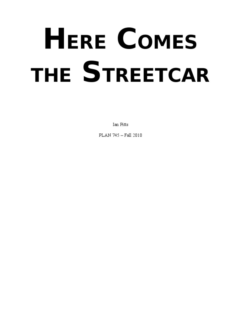 The Revival of American Streetcars | PDF | Tram | Public Transport