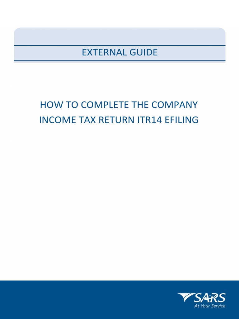 IT ELEC 03 G01 How To Complete The Company Income Tax Return ITR14 ...