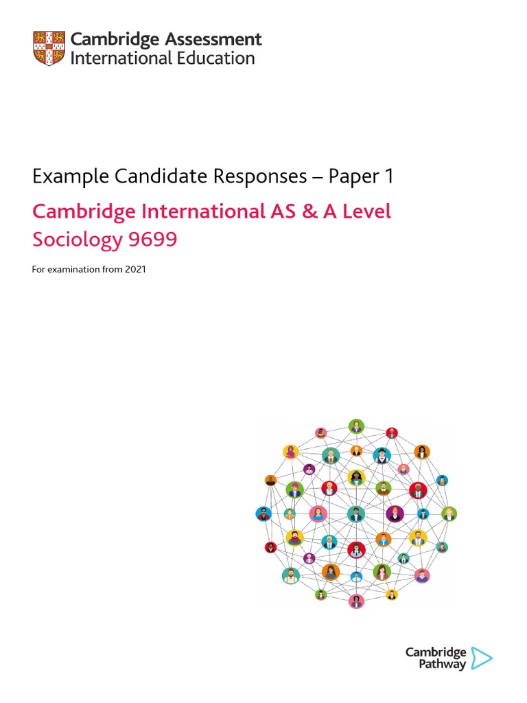 9699 Example Candidate Responses Paper 1 (For Examination From 2021 ...