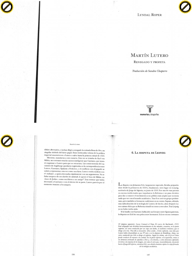 U.3 ROPER. Martin Lutero (Caps. 6, 8-10) | PDF