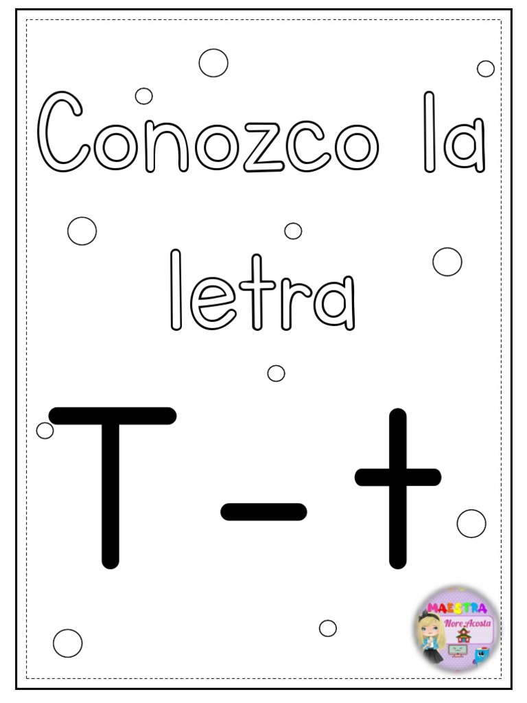 Actividades con la letra T para preescolar | PDF