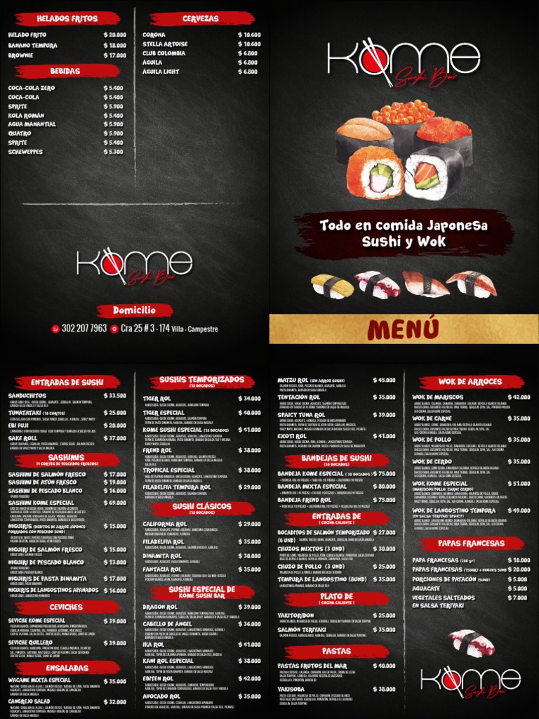 Menu WEB | PDF | Sushi | Cilantro