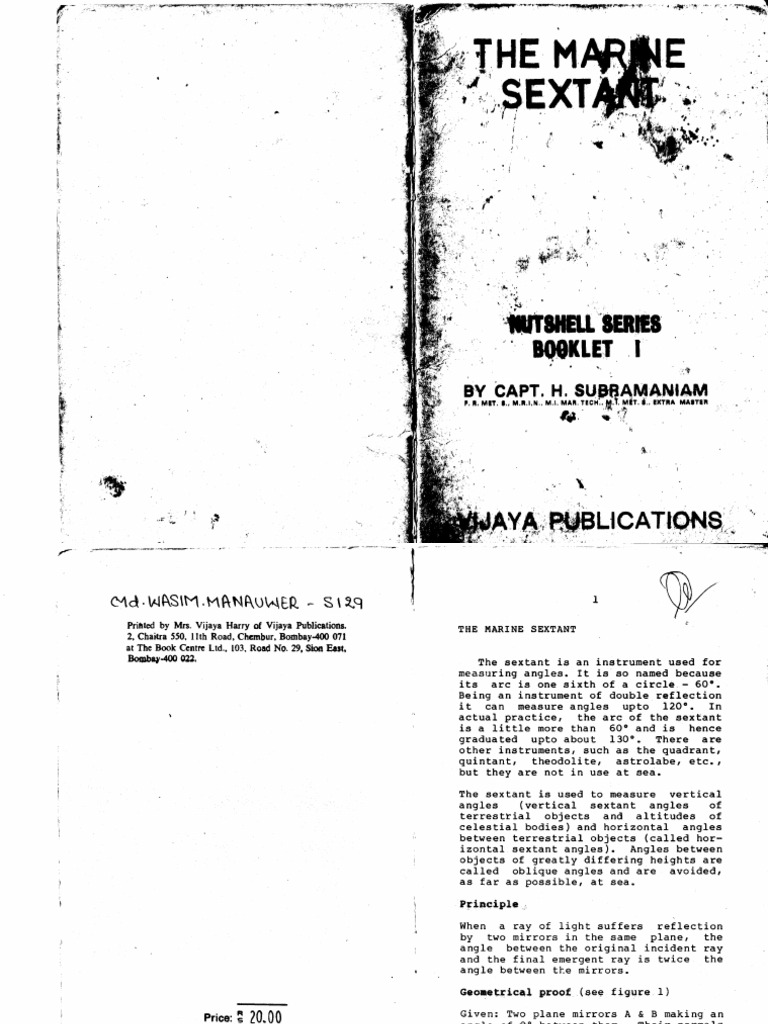 Sextant (Subra) | PDF