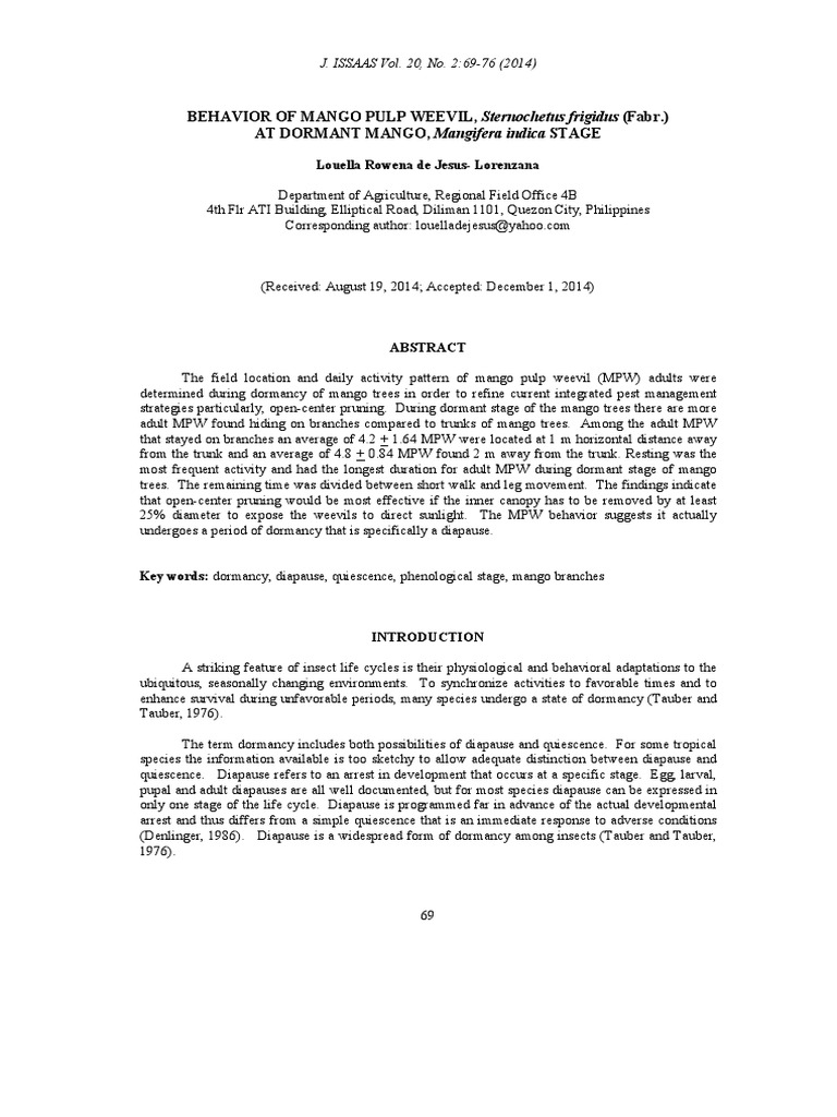 Journal Issaas v20n2 07 Lorenzana | PDF | Trees | Insects