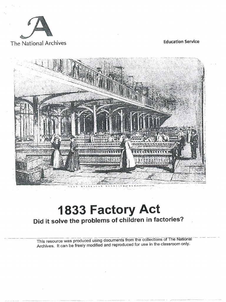 1833 Fabrika Yasası | PDF