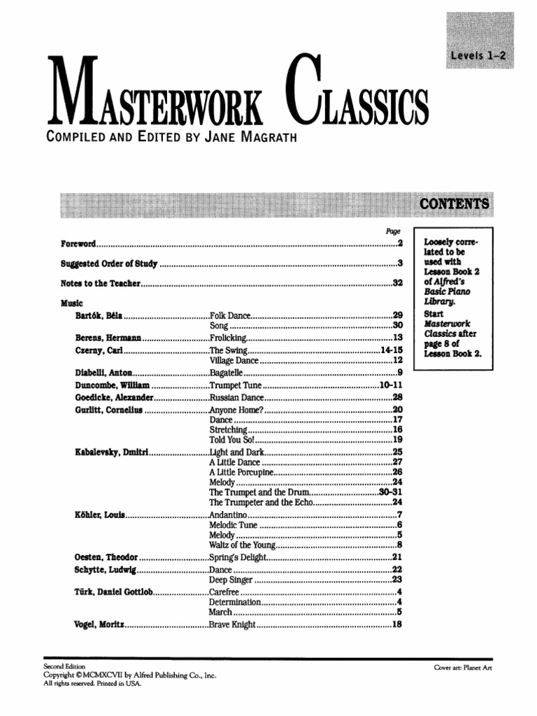 Masterwork Classic | PDF
