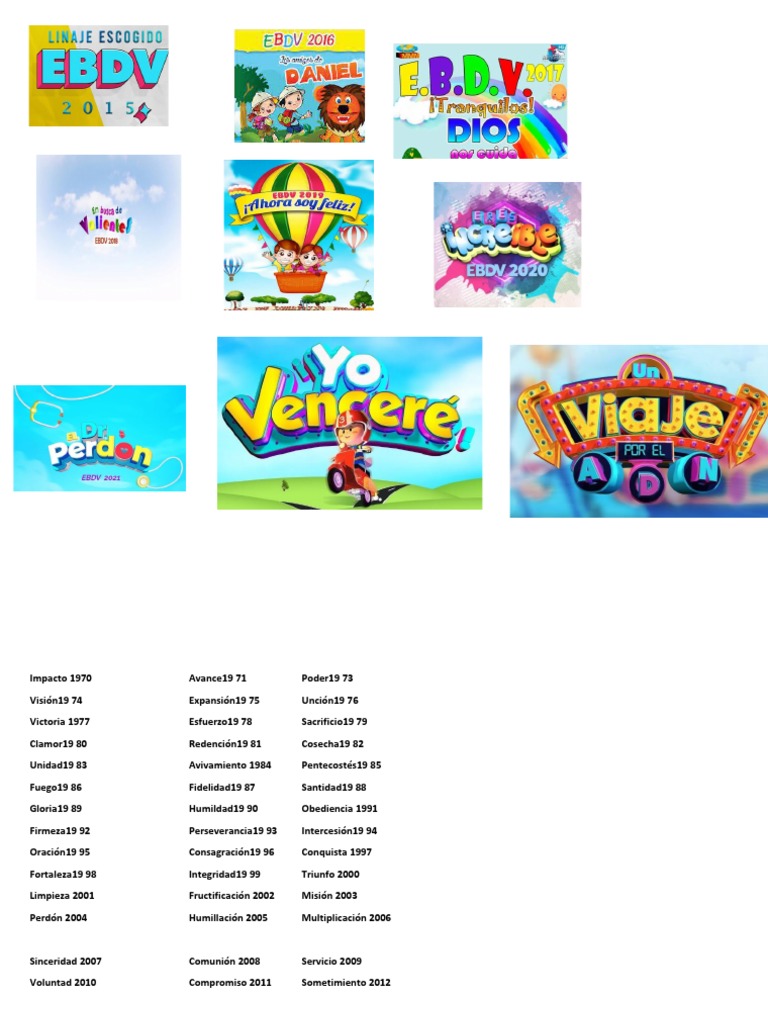Evolución de Temas EBDV 2000-2023 | PDF