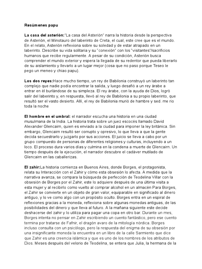 Resúmenes Papu | PDF | Minotauro