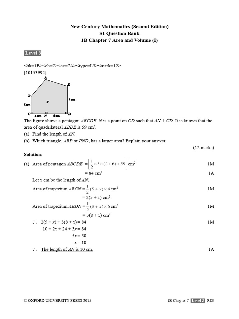 JNCM2E QB 1B07L3 e | PDF | Area | Geometric Shapes