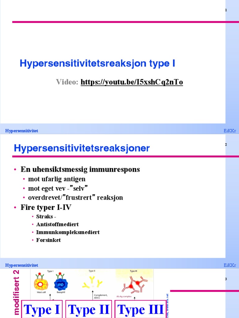 ALLERGI Intro MED3 2 | PDF