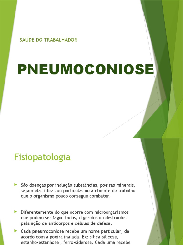 Pneumoconiose | PDF | Doenças e distúrbios | Causas de morte