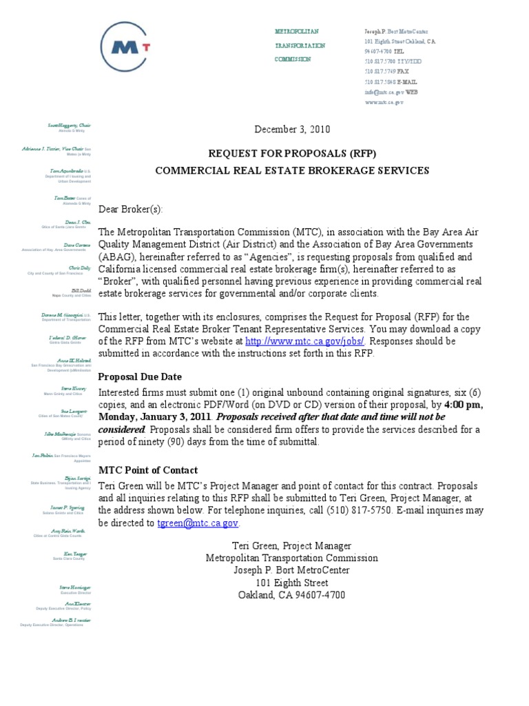 CRE Tenant - Rep - Services - RFP | PDF | Business | Business Economics