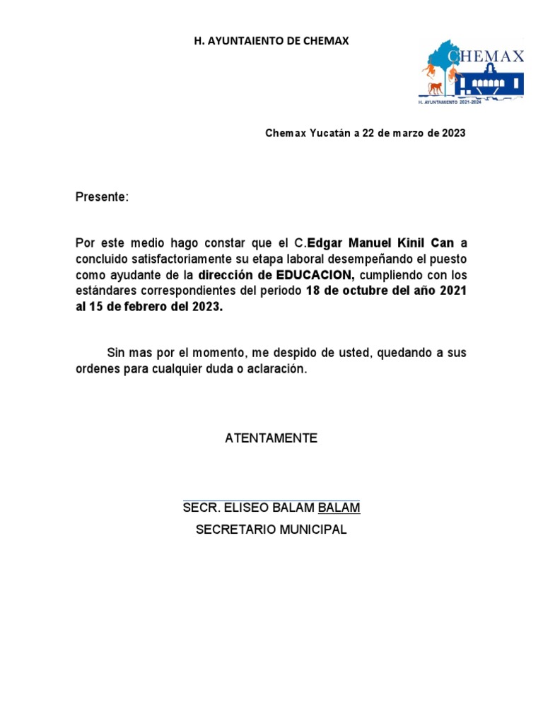 Chemax Yucatán A 22 de Marzo de 2023 | PDF