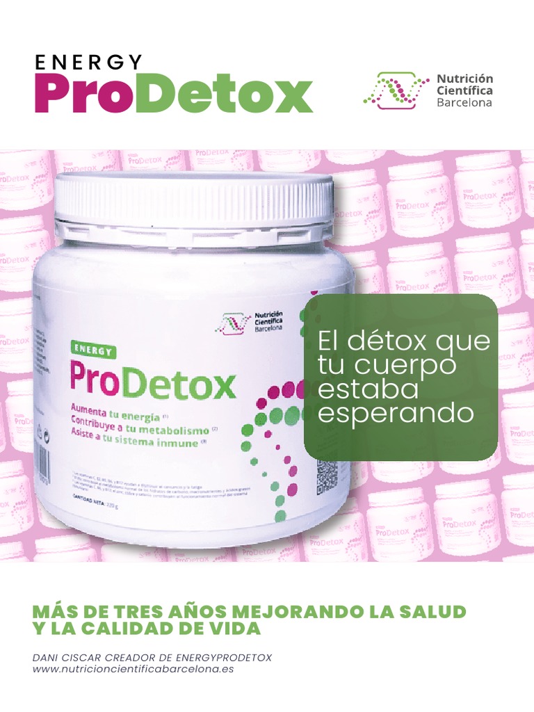 Energy Prodetox Catalogo | PDF | Antioxidante | Metabolismo