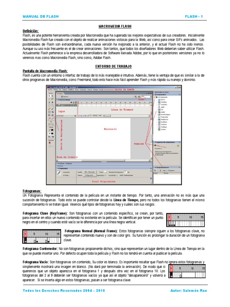 Manual de Flash - Act Agosto 2015 | PDF | Animación | Adobe Flash