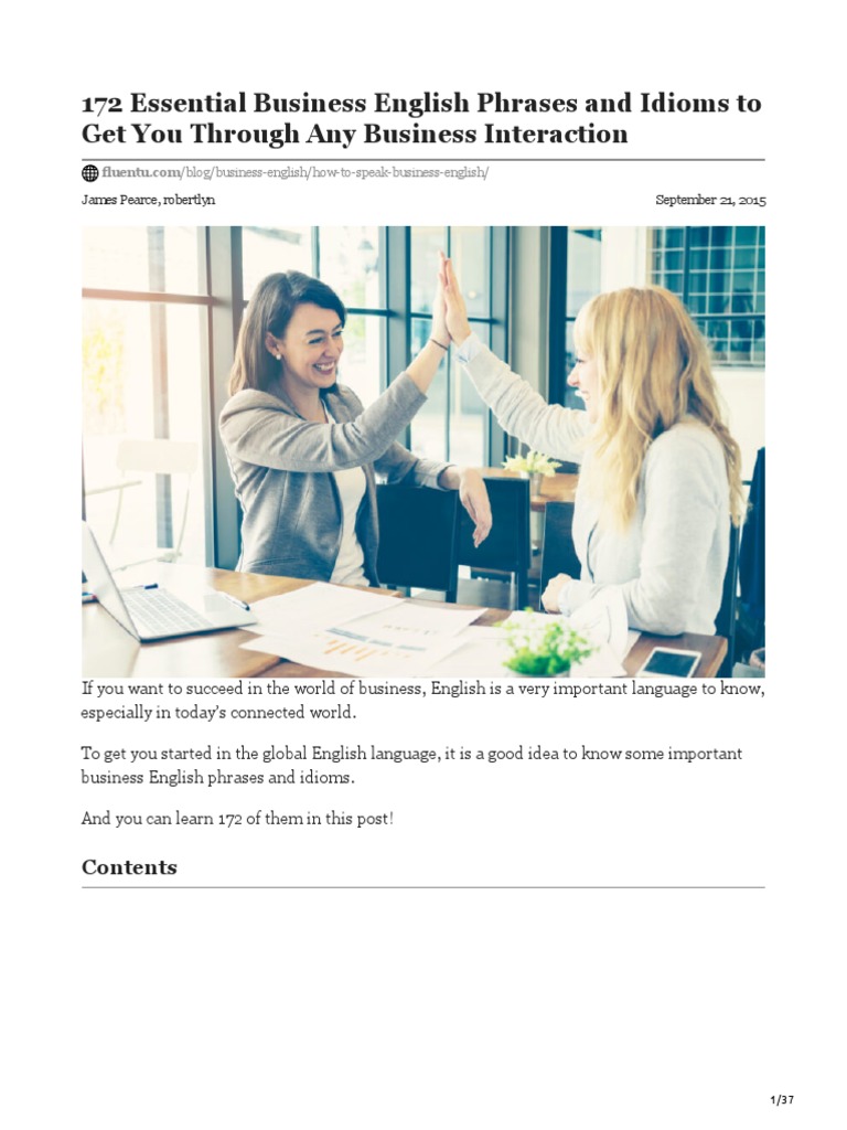 How-To-Speak-Business-English VOCAB | PDF | Bribery | English Language